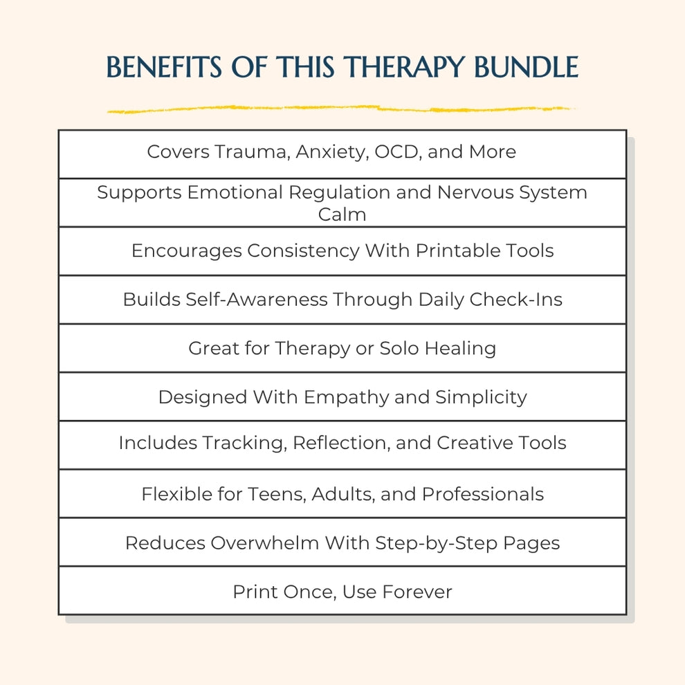 Ultimate Mental Health & Therapy Bundle for Anxiety, Trauma & Healing ...