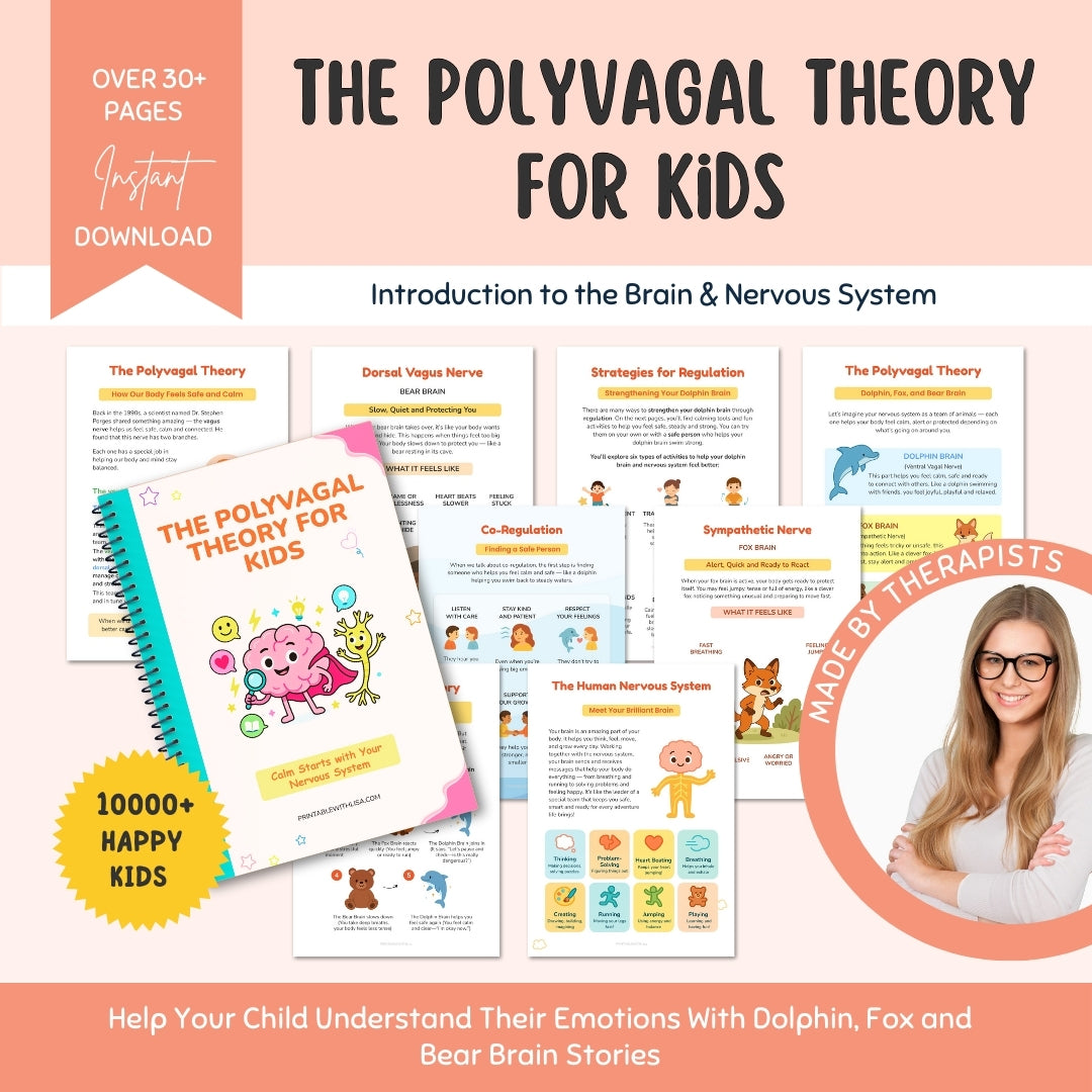 The Polyvagal Theory for Kids | Nervous System Regulation Workbook – PRINTABLE WITH Lisa