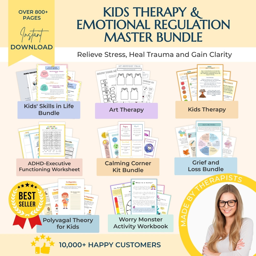 Therapy Bundle for Kids – Emotional Regulation, ADHD, SEL Tools ...
