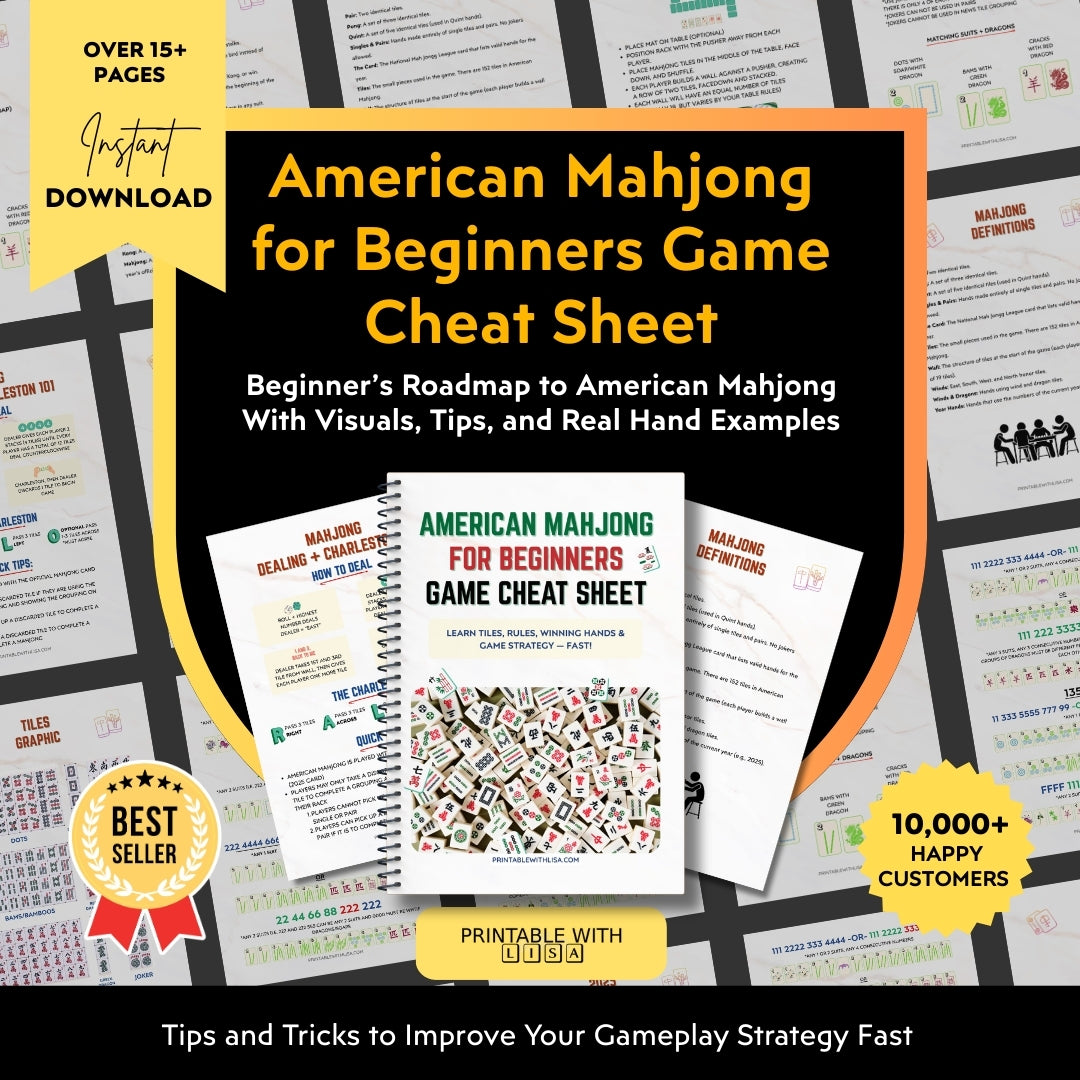 American Mahjong Beginners Guide & Cheat Sheet – Learn Rules Fast ...