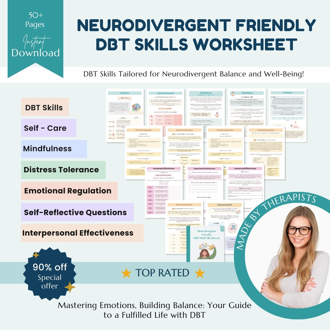 Neurodivergent DBT Skills Workbook – Autism, ADHD, BPD Coping Tools ...