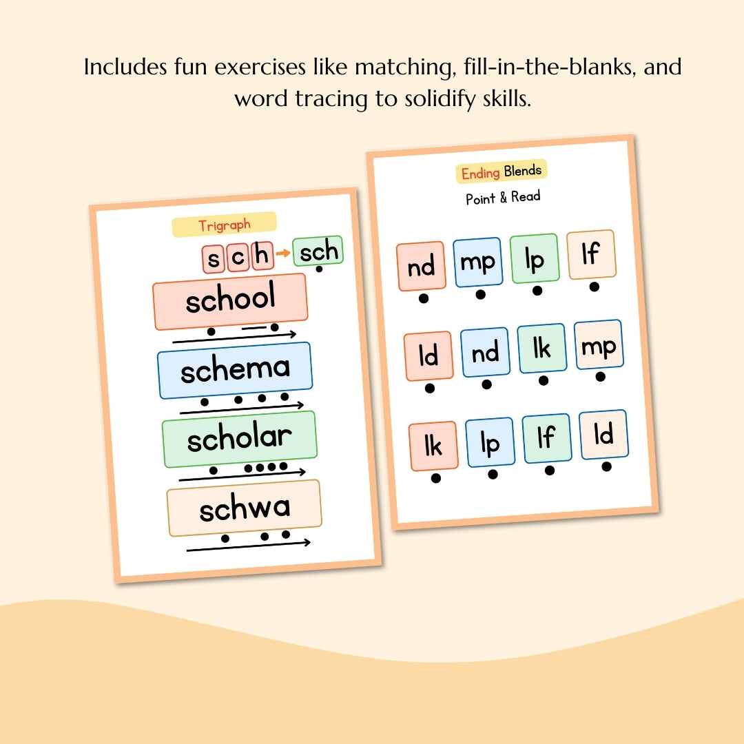 Phonics Workbook for Kids – Learn to Read Activity Book – PRINTABLE ...