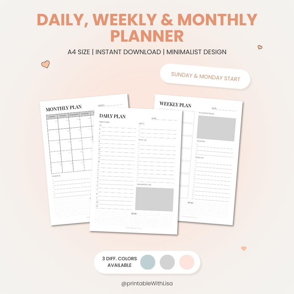 Ultimate Life Changer Printable Bundle | 9-in-1 Planner PDF – PRINTABLE ...