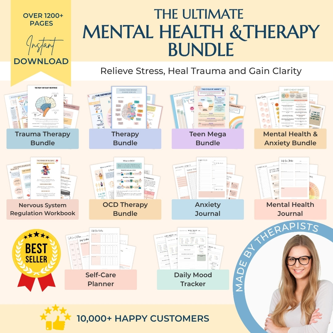 Ultimate Mental Health & Therapy Bundle for Anxiety, Trauma & Healing ...