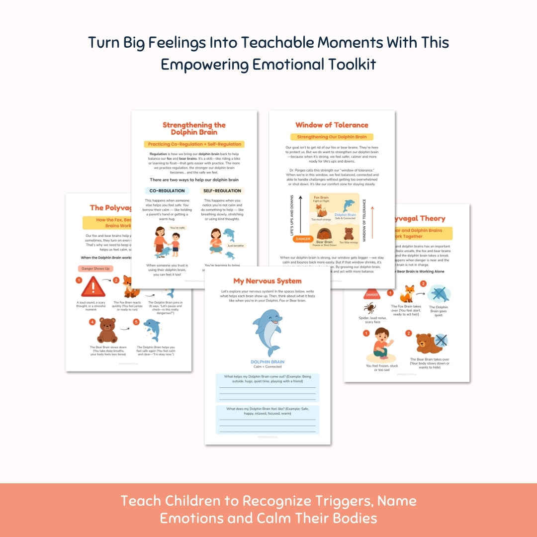 The Polyvagal Theory for Kids | Nervous System Regulation Workbook ...