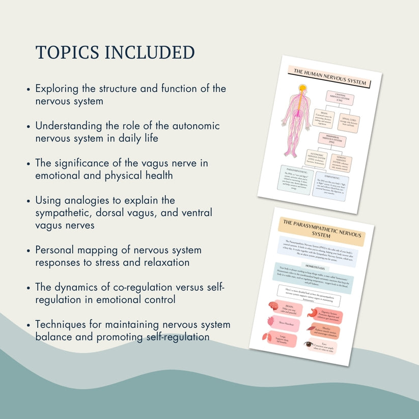 Nervous System Regulation Workbook, Somatic Exercise Polyvagal Theory ...