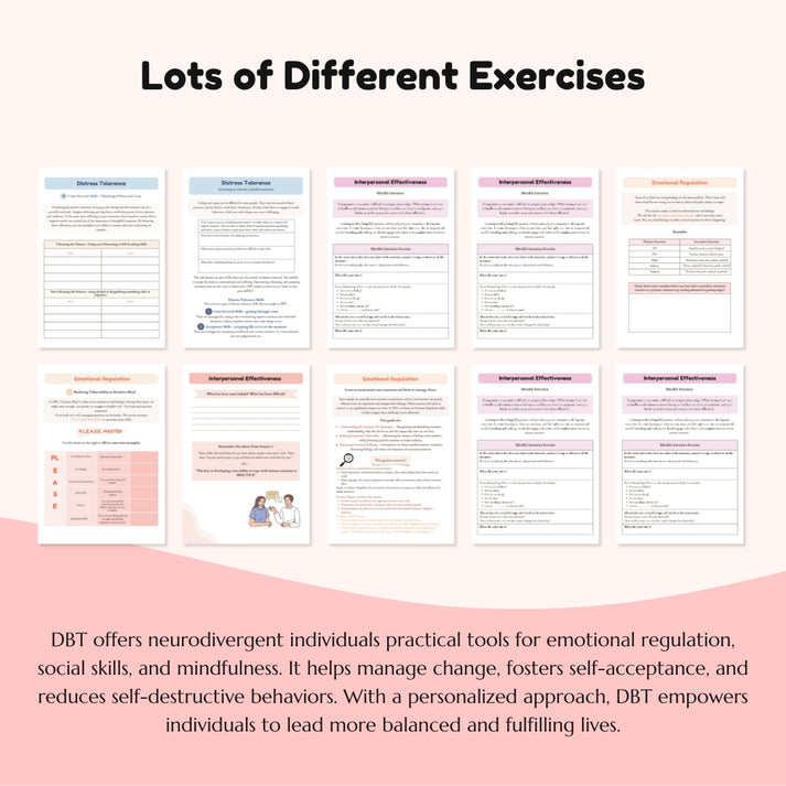 Neurodivergent DBT Skills Workbook – Autism, ADHD, BPD Coping Tools ...
