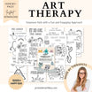 Art Therapy Worksheets Bundle – Self-Esteem & Mental Health Tools ...