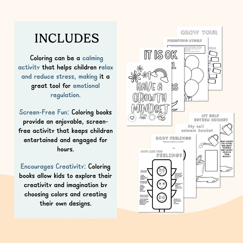 Art Therapy Worksheets Bundle – Self-Esteem & Mental Health Tools ...