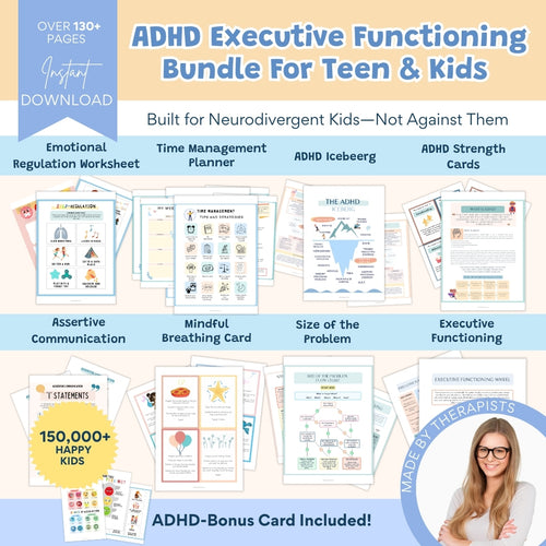 ADHD & Executive Functioning Toolkit | 250+ Focus & Coping Tools ...