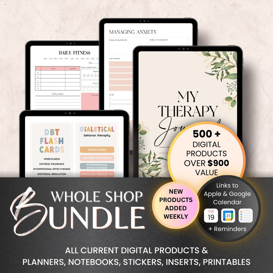 Printable With Lisa: Wellness Journals, Therapy Worksheets, Kids Books ...