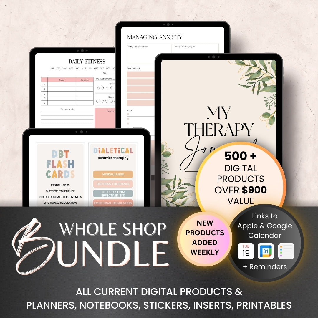 Printable With Lisa: Wellness Journals, Therapy Worksheets, Kids Books ...