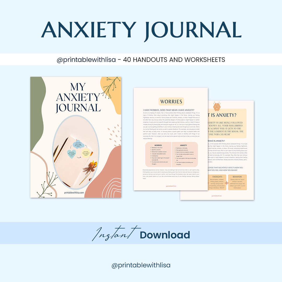 Teen Mental Health Worksheets Bundle – Expert Approved Therapy Tools ...