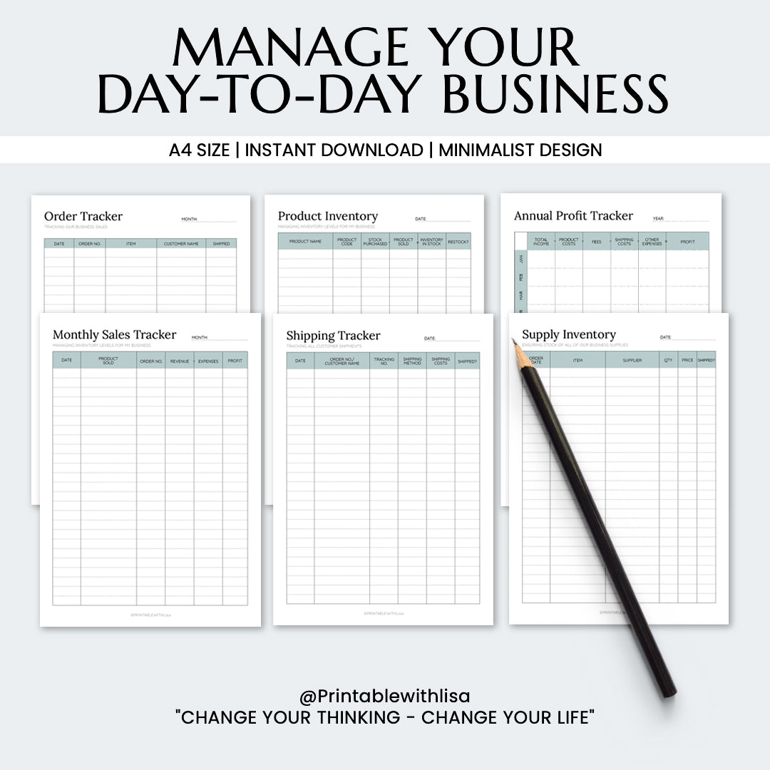 2025 Business Planner Printable | Small Business Startup Organizer PDF ...
