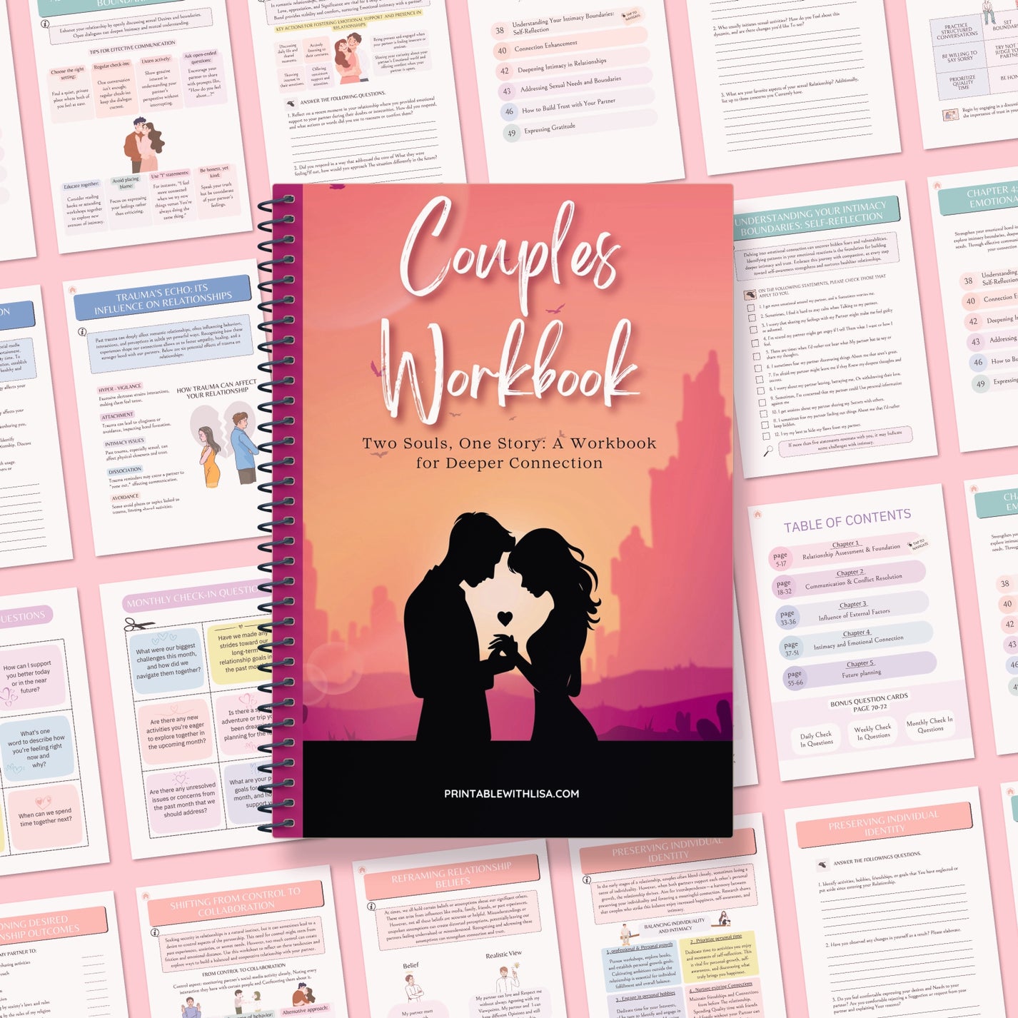 Couples Workbook – Worksheets for Trust, Communication & Intimacy ...