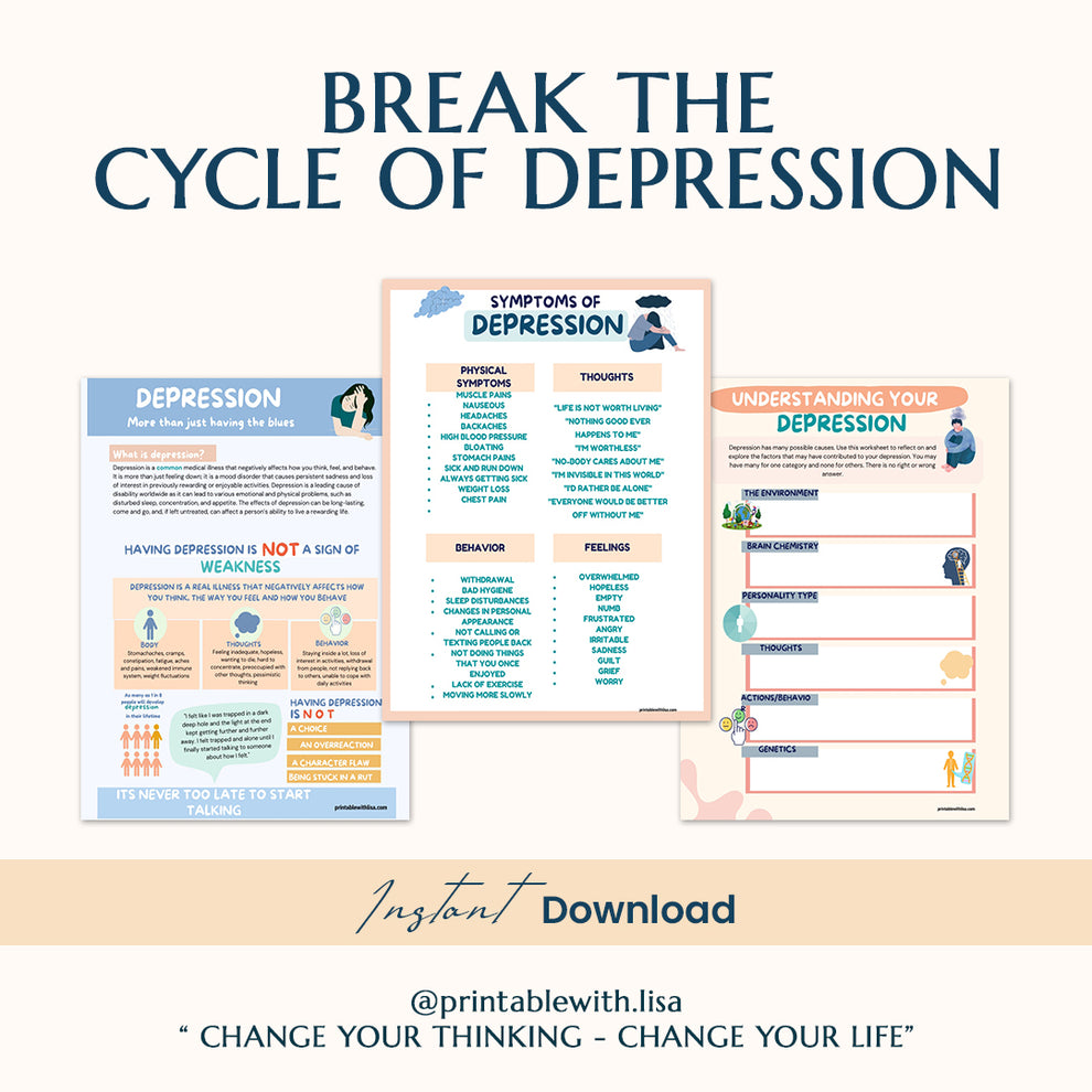 Therapy Worksheet Bundle – Anxiety, Trauma, Boundaries + More ...