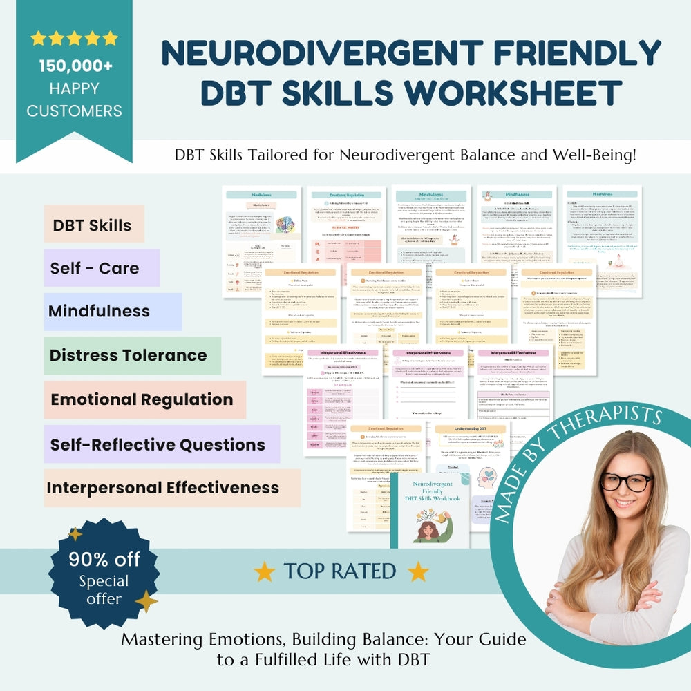Neurodivergent DBT Skills Workbook – Autism, ADHD, BPD Coping Tools ...