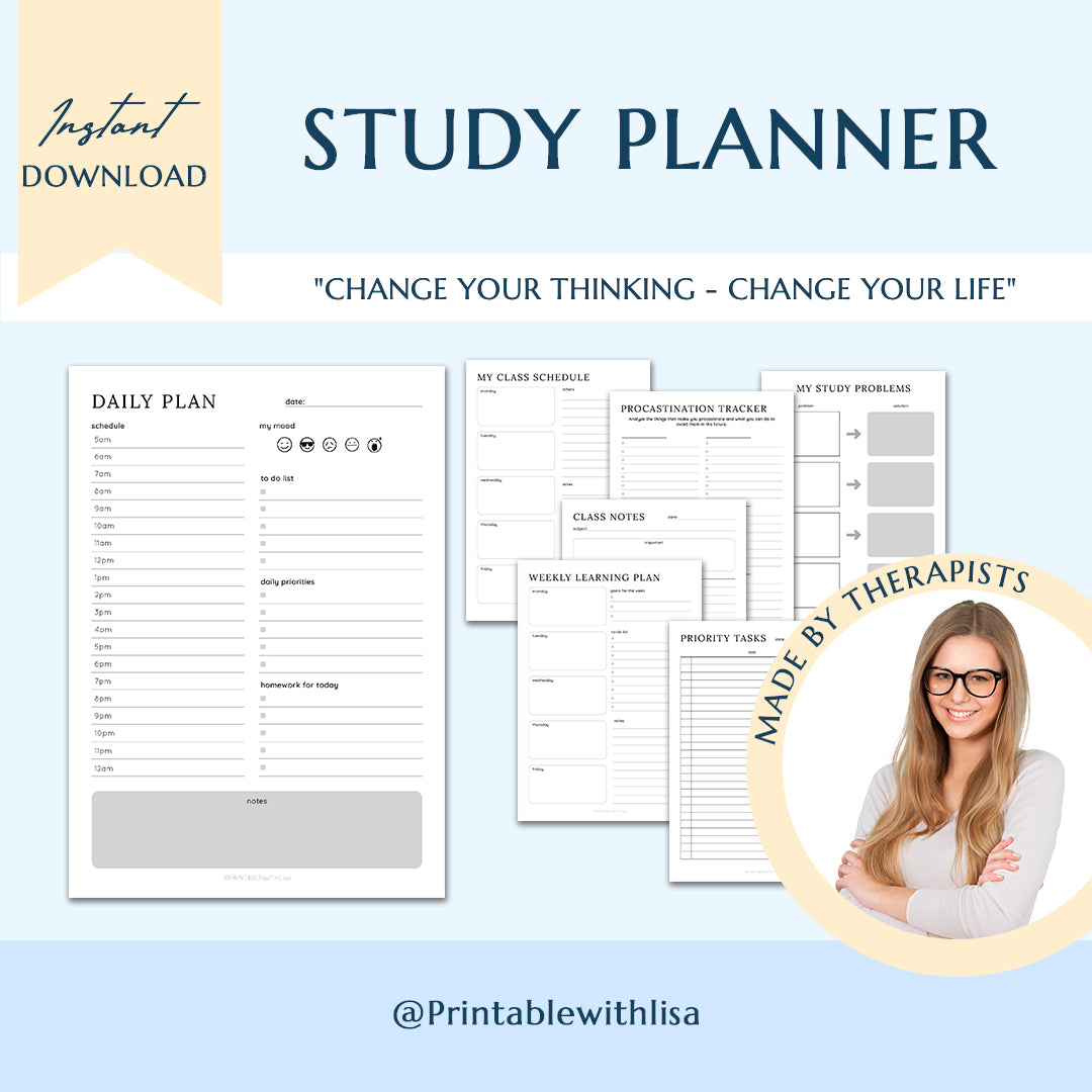 ADHD Planner Bundle – 200+ Pages to Organize Life, Focus & Wellness ...
