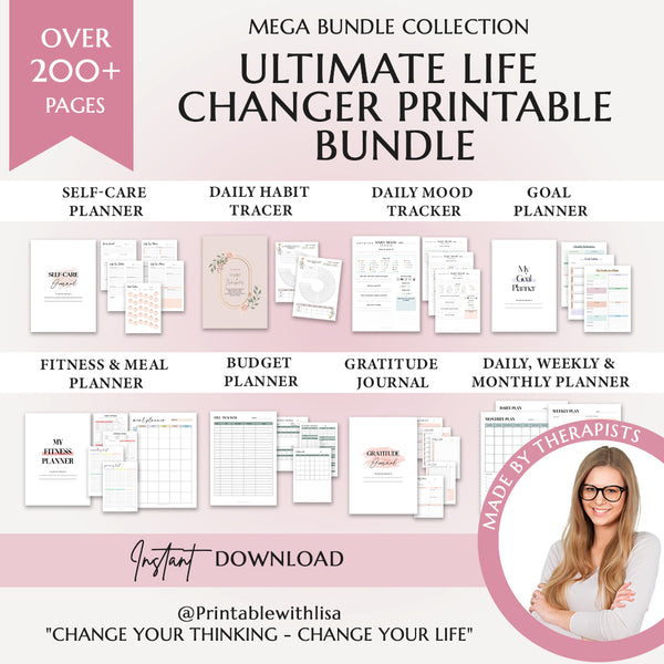 Ultimate Life Changer Printable Bundle | 9-in-1 Planner PDF – PRINTABLE ...