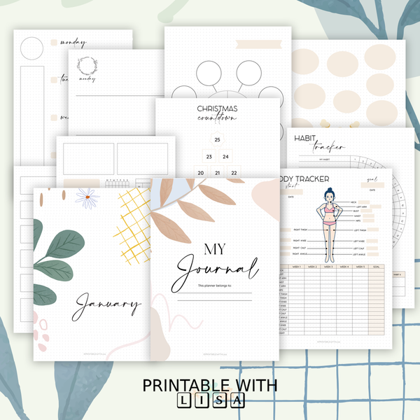 Bullet Journal Mega Bundle – 110+ Printable Pages for Planning ...